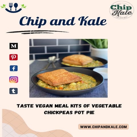 Taste Vegan Meal Kits Of Vegetable Chickpeas Pot Pie | PDF