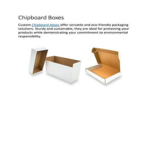 Chipboard Boxes.pdf | Business | Business and Finance