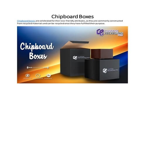 Chipboard Boxes | PDF