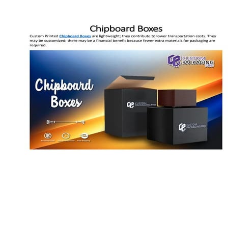 Chipboard Boxes | PDF | Business | Business and Finance