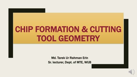 Chip formation and types | PPTX | Physics | Science