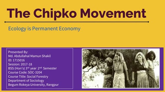 Chipko movement | PPTX