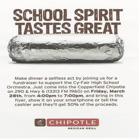 Chipotle Fundraiser | PDF