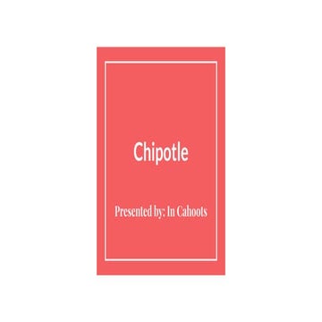 Chipotle final advertising project | PPT