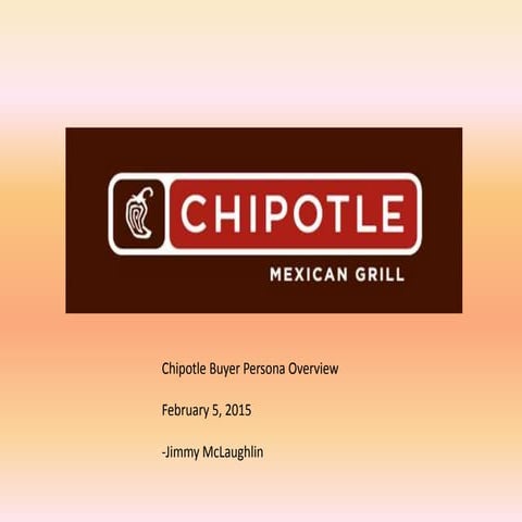 Chipotle persona profile | PPT