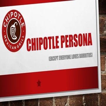 Chipotle Sample Persona | PPTX
