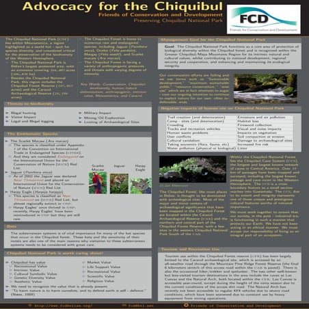 Advocacy for the Chiquibul National Park, Belize | PDF