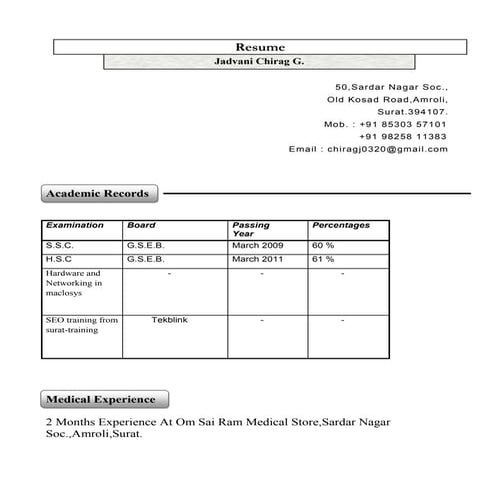 Chirag jadvani | DOC