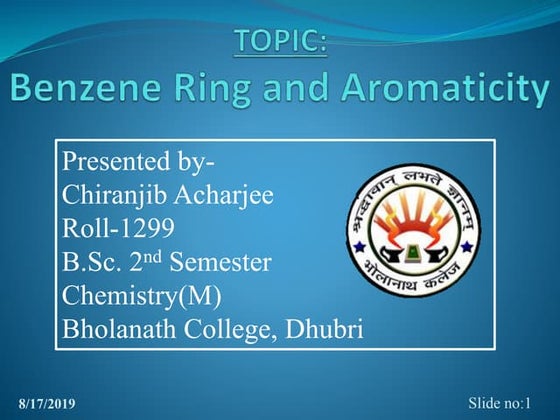 Benzene powerpoint | PPTX
