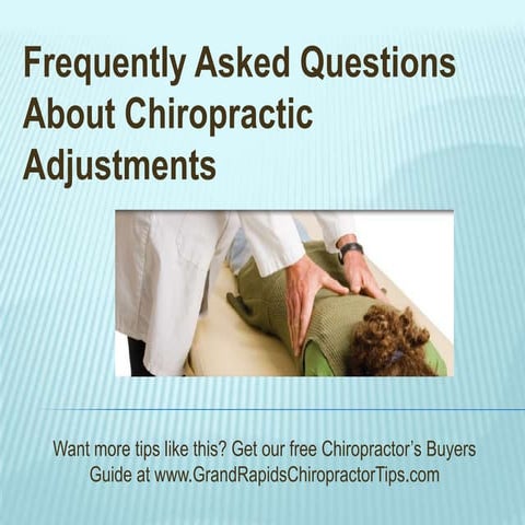Chiropractic adjustment | PPT
