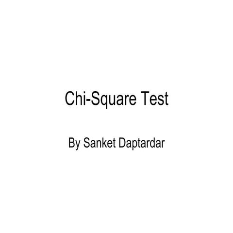 Chi Square | PPT | Genetics | Science