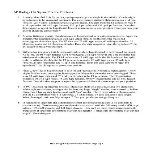 Chi squarepractice | DOC