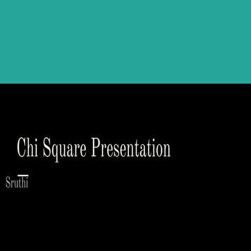 Chi square presentation | PPT