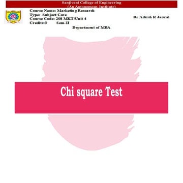 Chisquare test | PPTX