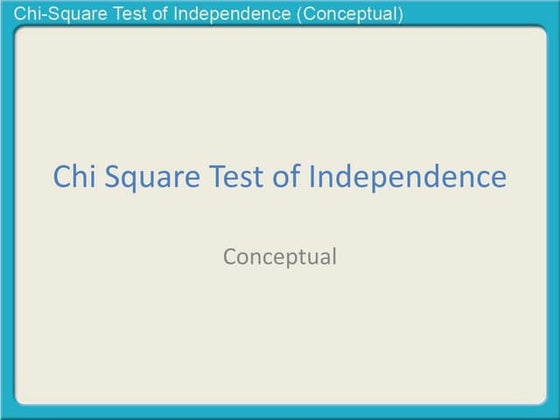 Chi square test | PPTX