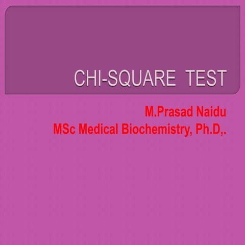 Chi sqyre test | PPTX