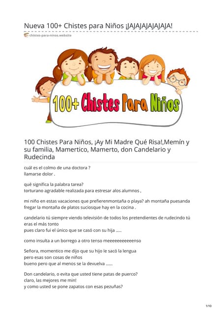 Chistes para niños | PPT