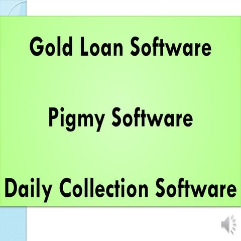 Chit fund pigmy, gold loan, pigmy, daily collection software, e ...