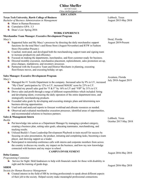 Michelle Cox - Resume | PDF