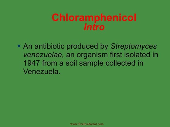 Chloramphenicol | PPT