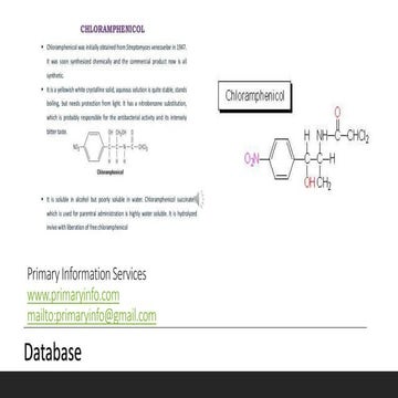 Chloramphenicol | PPTX