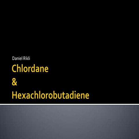 Chlordane | PPTX