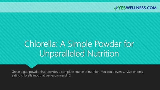 Hmd chlorella | PDF