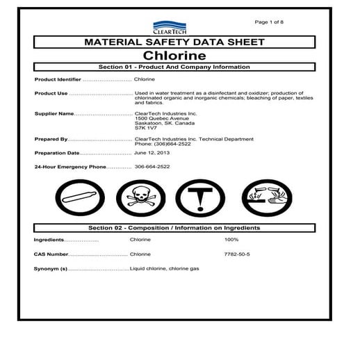 Chlorine | PDF