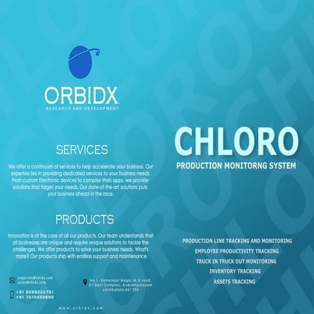 Chloro - Production Monitoring System (by ORBIDX) | PDF