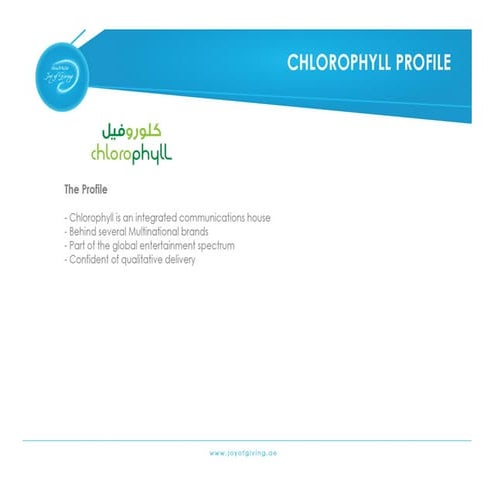 CHLOROPHYLL EVENTS PROFILE | PPT