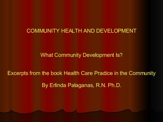 COMMUNITY HEALTH NURSING POWERPOINT PRESENTATION | PPT