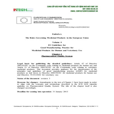 GMP EU annex 2 | PDF