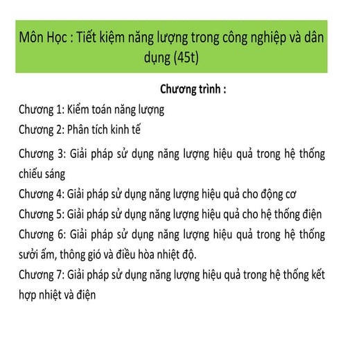 Chương 1- Kiem toan nang luong DHCNTPHCM | PDF