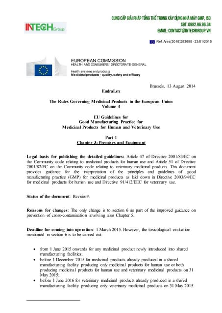 Rules and Guidance for Pharmaceutical Manufacturers and Distributors ...