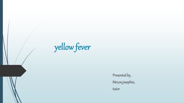 Yellow fever | PPTX
