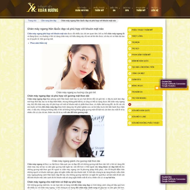 Bi quyet xac dinh chan may ngang hop voi khuon mat nao - Tham my xuan huong | PDF