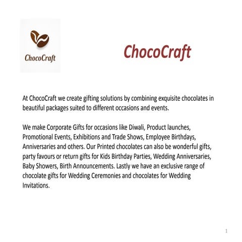ChocoCraft | PPT