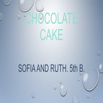 Chocolate cake | PPT