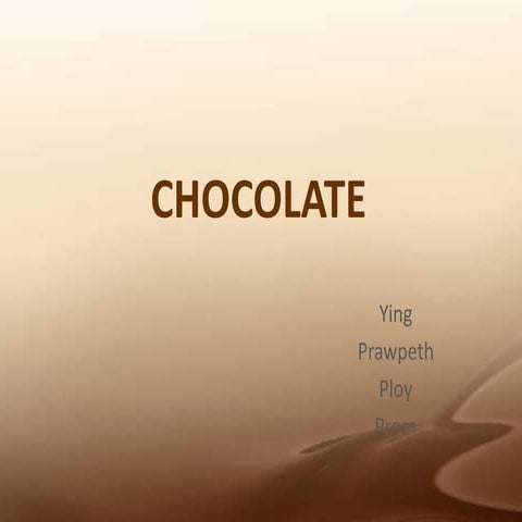 Chocolate | PPTX