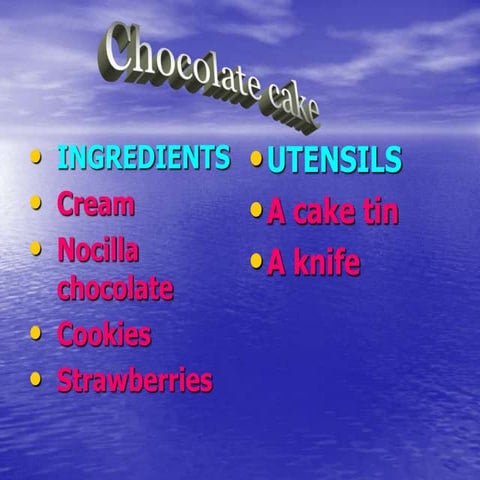 Chocolate cake2 | PPT
