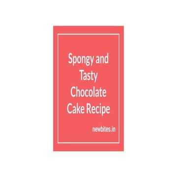 Chocolate cake recipe slide presentation.pdf