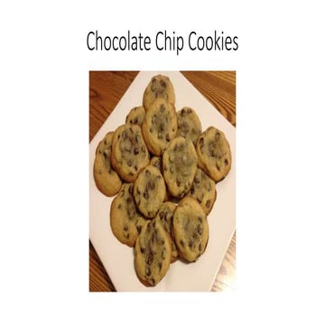 Chocolate chip cookies | PPTX