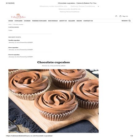 Chocolate cupcakes cakes & bakes for you | PDF