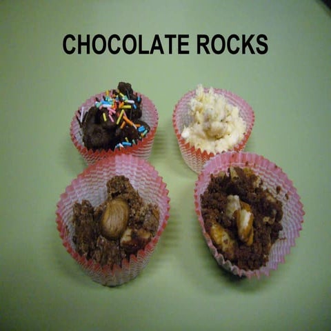 Chocolate rocks | PPT | Desserts and Baking | Food & Drink