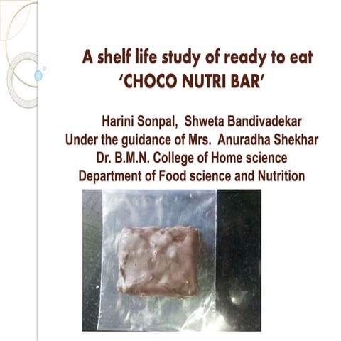 Choco Nutri bar | PPTX