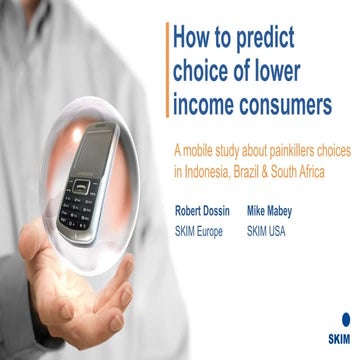 Choice modelling in lower income countries | PPT