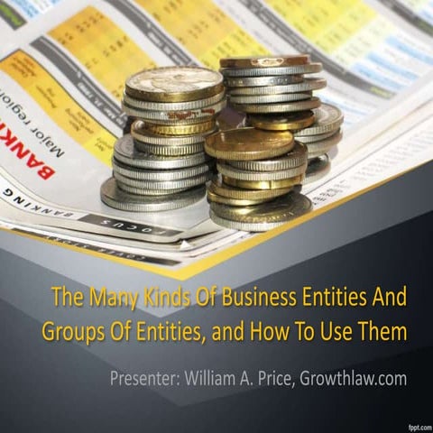 Choice of entity presentation | PPTX