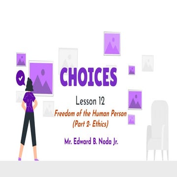 Intro to Philosophy– Choices | PowerPoint | PDF