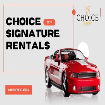 Choice Signature Car Rentals | PPT