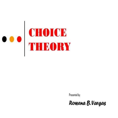 Choice theory presentation | PPT